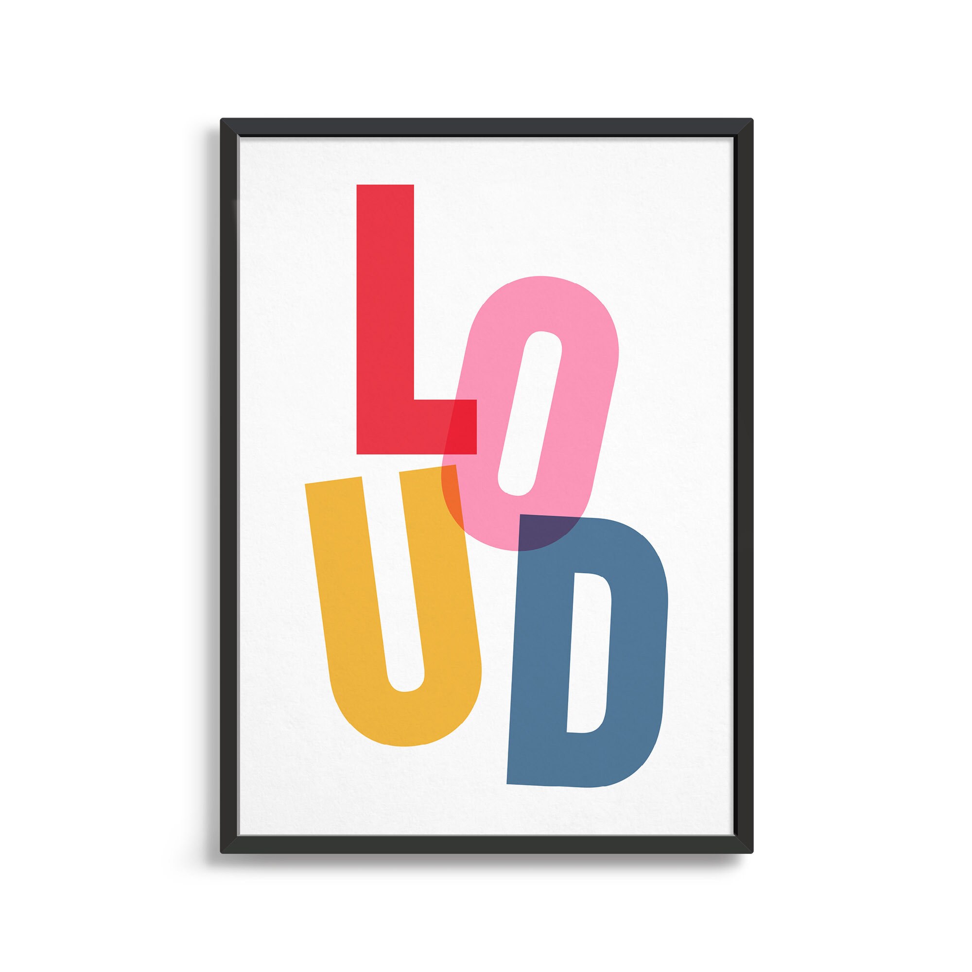 Printable Modern Wall Art / LOUD Poster - Etsy UK
