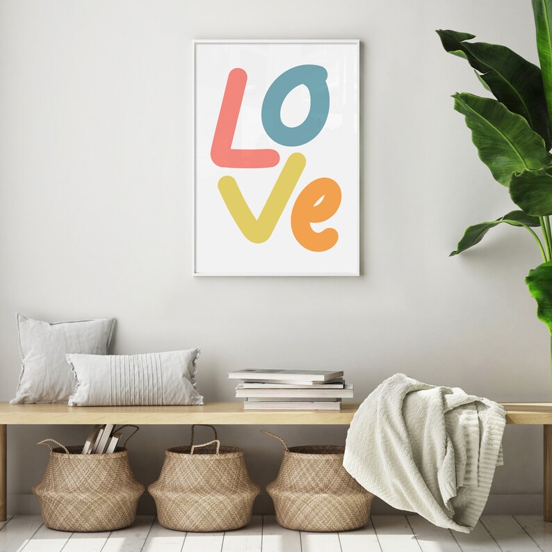 Love Downloadable Poster | Printable Wall Art - Etsy UK