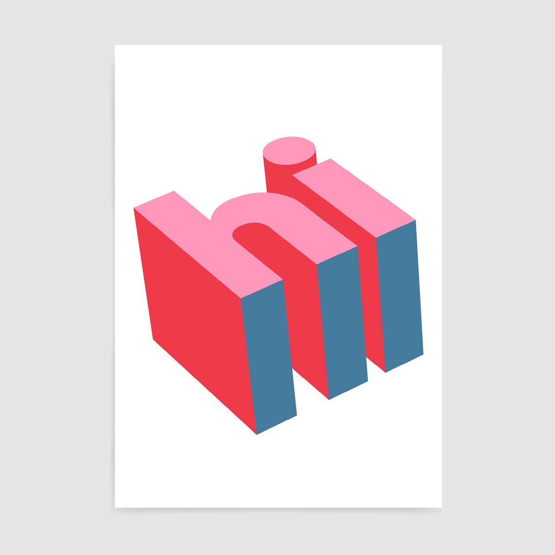 Hi Graphic Poster Printable - Etsy UK