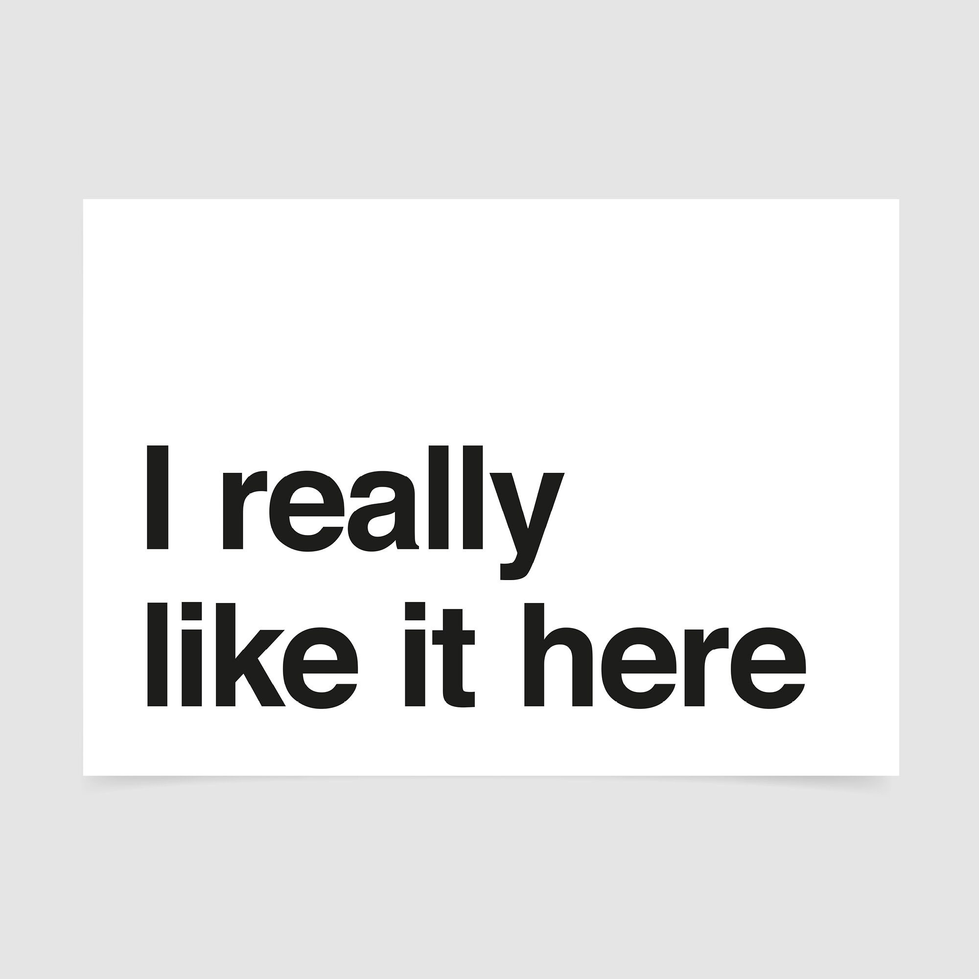 I Really Like It Here Printed Wall Art Gallery Wall Decor - Etsy