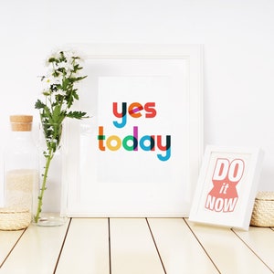 Do It Now Poster | Printable Modern Wall Art - Etsy UK