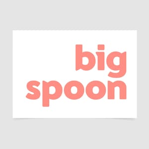 Big Spoon Printed Wall Art | Gallery Wall Decor - Etsy