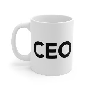 CEO Mug | Funny Mugs | Home Office Mug | Typography Mug - Etsy UK