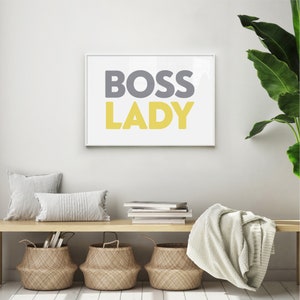Boss Lady Poster | Printable Modern Wall Art | Digital Download - Etsy UK