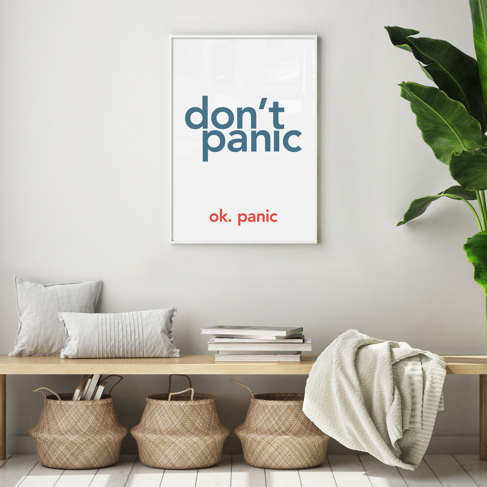 Don't Panic, Ok Panic Downloadable Poster - Etsy
