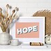 Hope Poster | Printable Modern Wall Art | Digital Download - Etsy