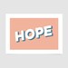Hope Poster | Printable Modern Wall Art | Digital Download - Etsy