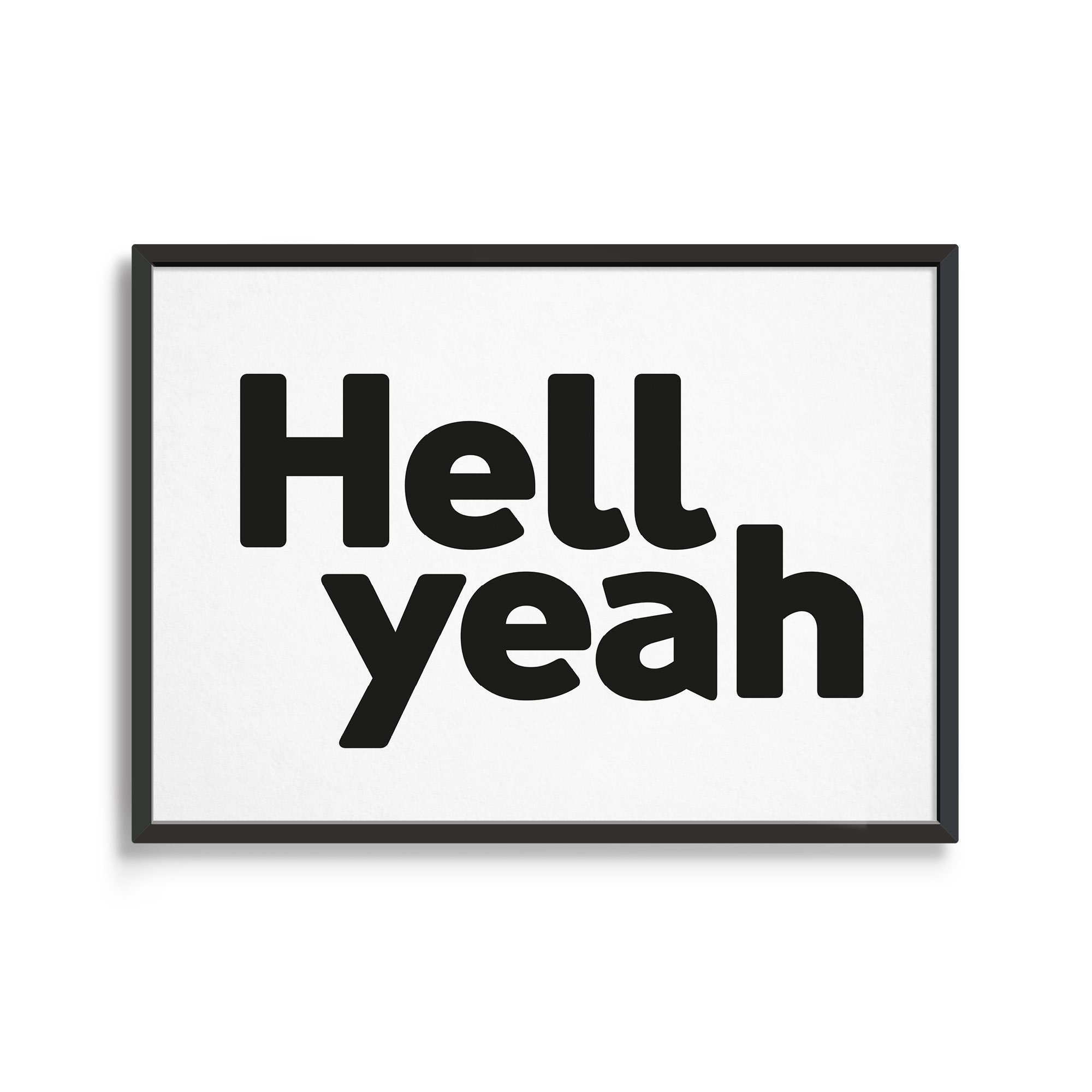 Hell Yeah Poster | Printable Modern Wall Art | Digital Download - Etsy