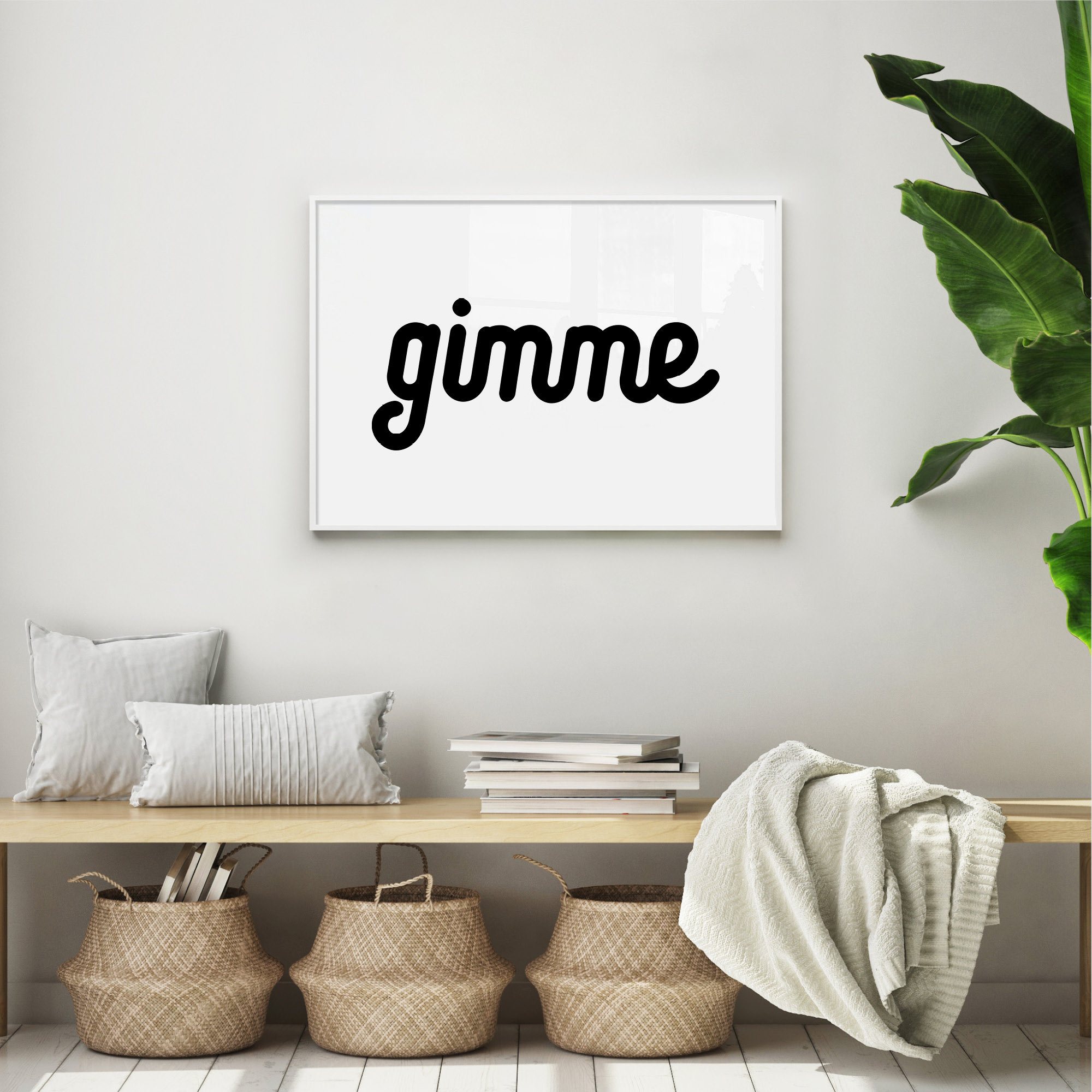 Printable Modern Wall Art / Gimme Poster / Digital Download - Etsy