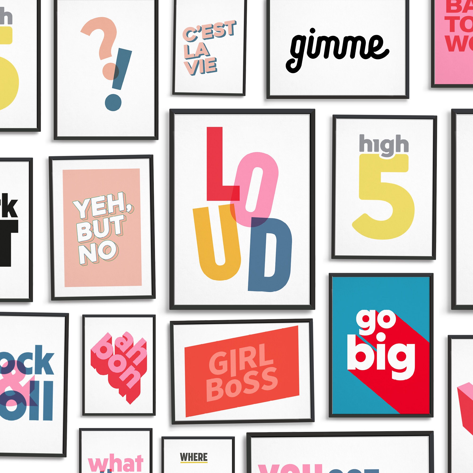 Printable Modern Wall Art / LOUD Poster - Etsy UK