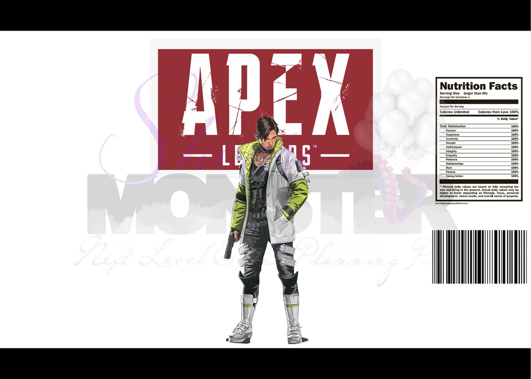 Apex Crypto Fruit Snacks Wrapper INSTANT DOWNLOAD - Etsy
