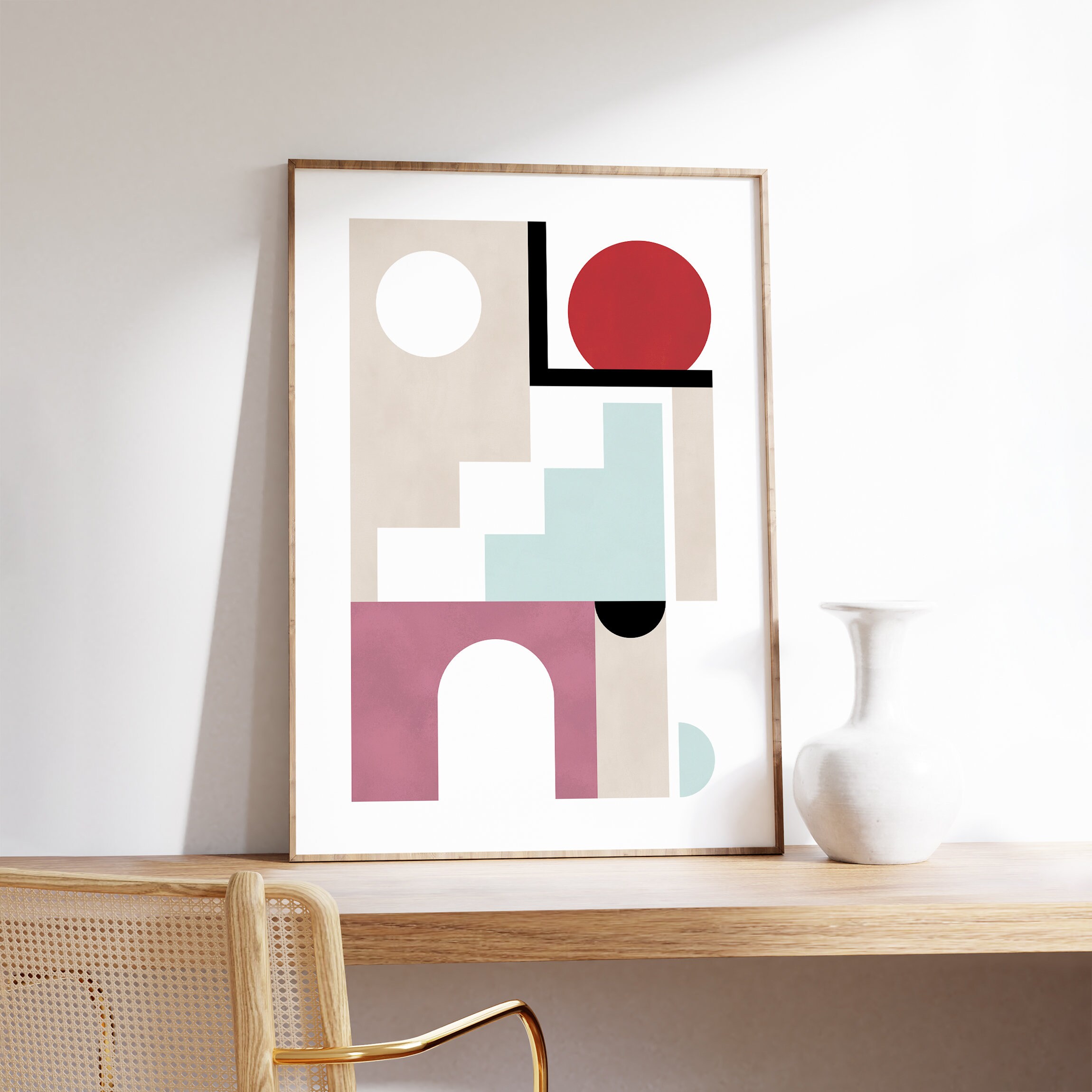 Architecture Print, Architectural Poster, Geometric Poster, Abstract ...