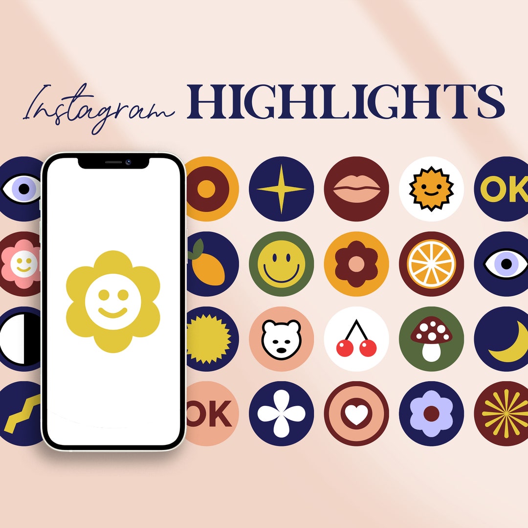 Fun Instagram Highlight Covers, Cool Style, Colorful Story Cover Icons ...