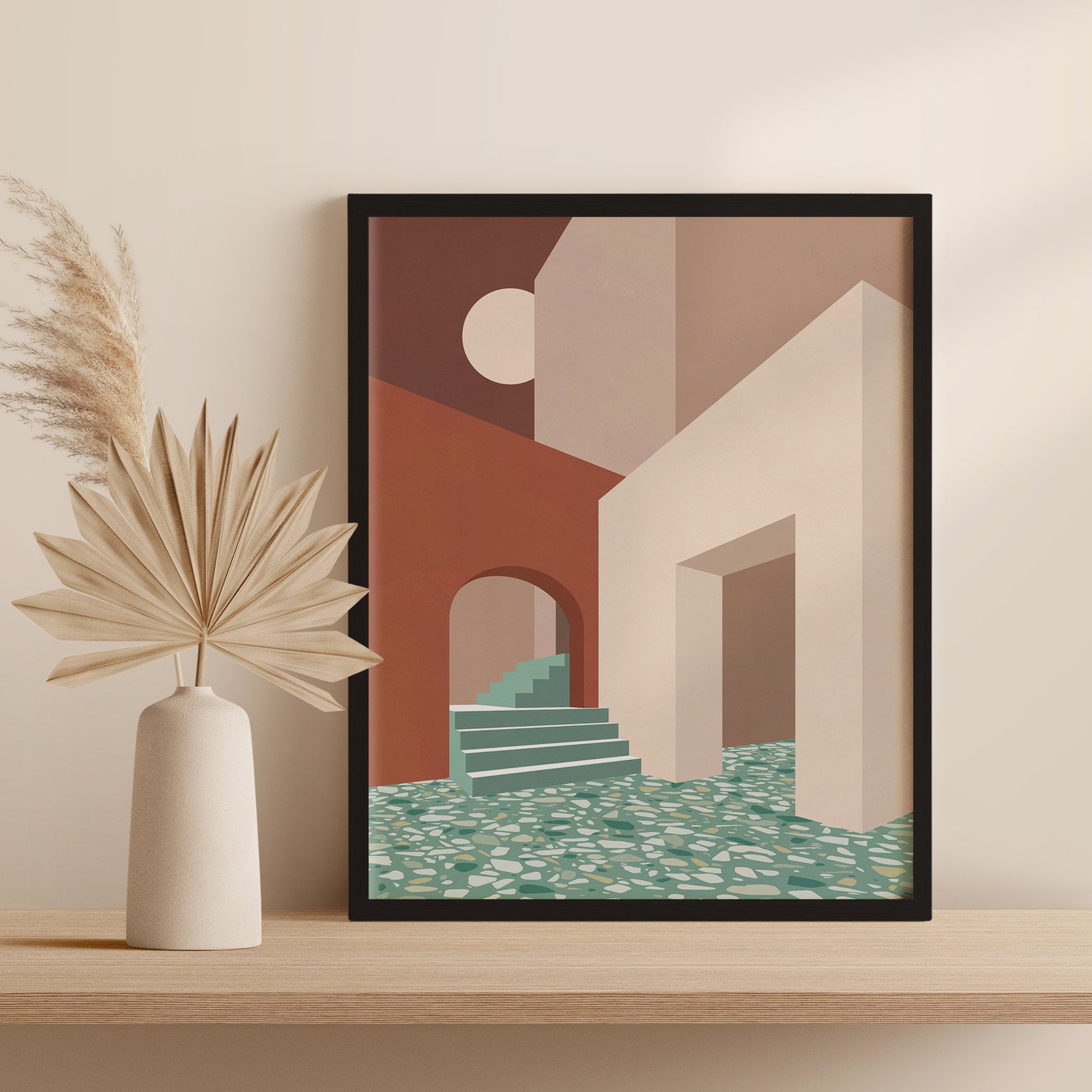 Architecture Art Print, Colorful Wall Art, Architecture Poster ...