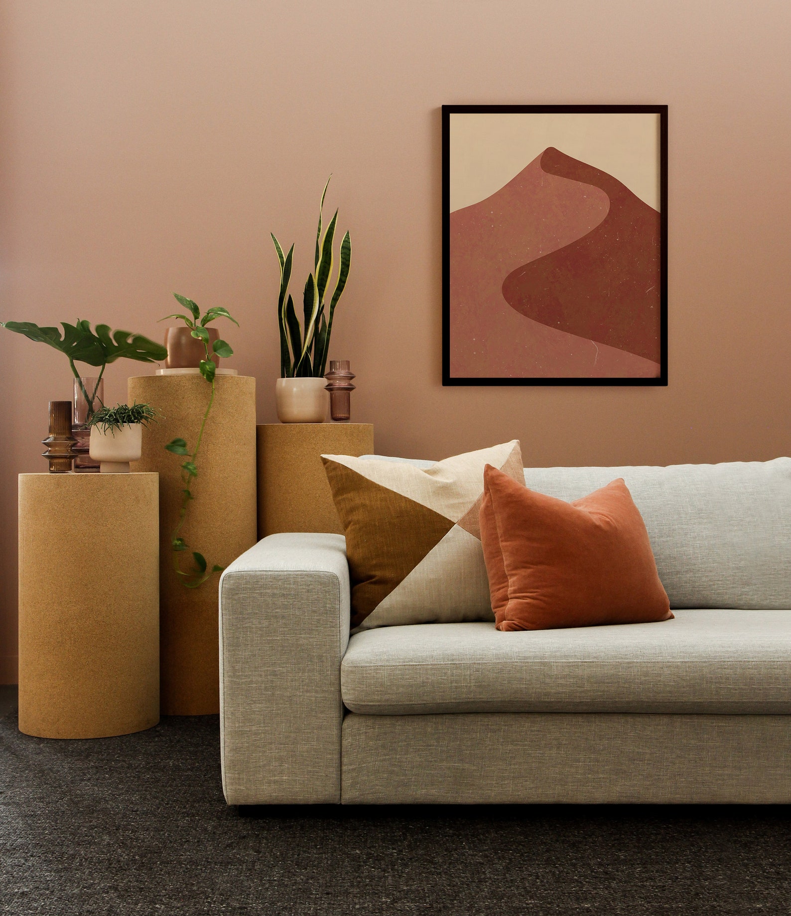 Abstract Landscape Print, Desert Print, Desert Wall Art, Landscape Wall ...