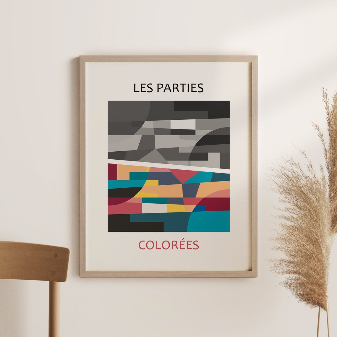 Impression dart contemporain Affiche Français Art mural - Etsy Canada