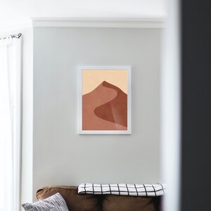Abstract Landscape Print, Desert Print, Desert Wall Art, Landscape Wall ...
