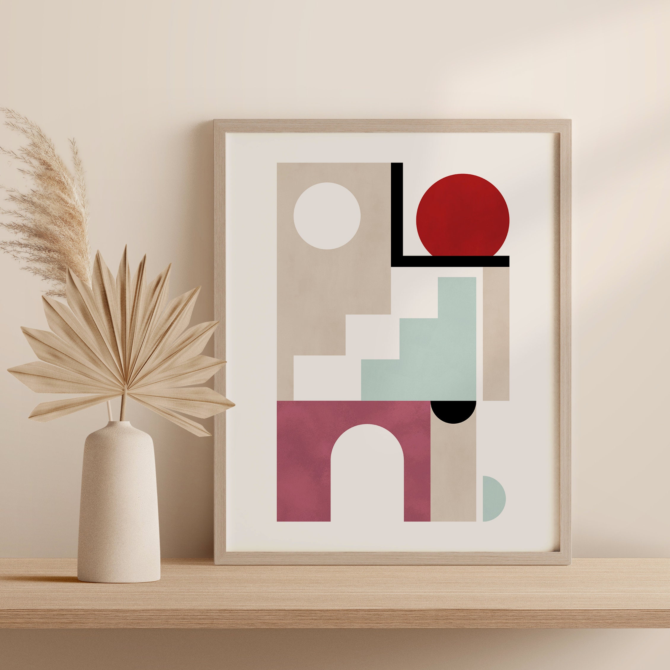 Architecture Print, Architectural Poster, Geometric Poster, Abstract ...
