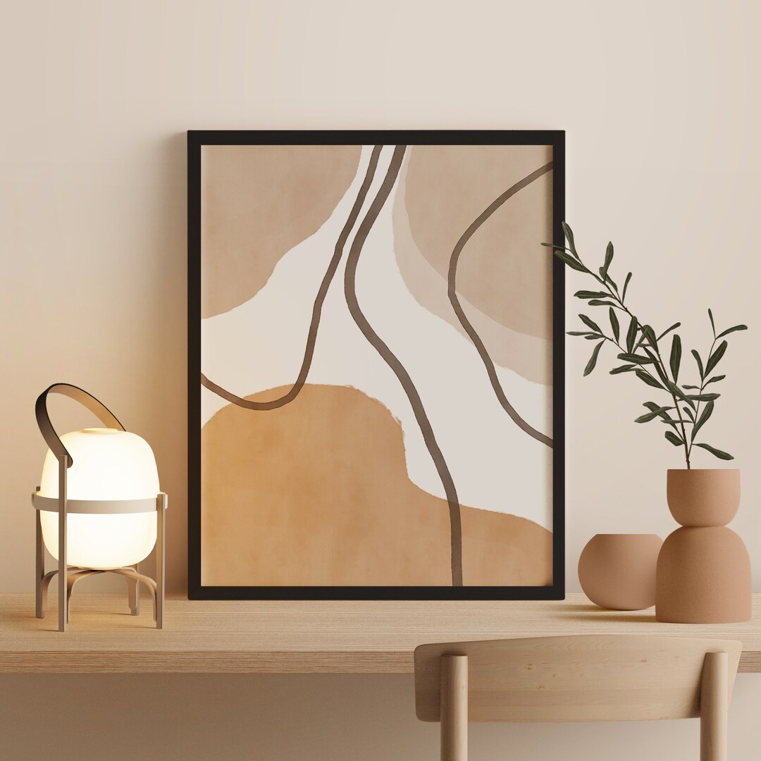 Abstract Print, Art Print, Abstract Printable Wall Art, Earth Tones Art ...