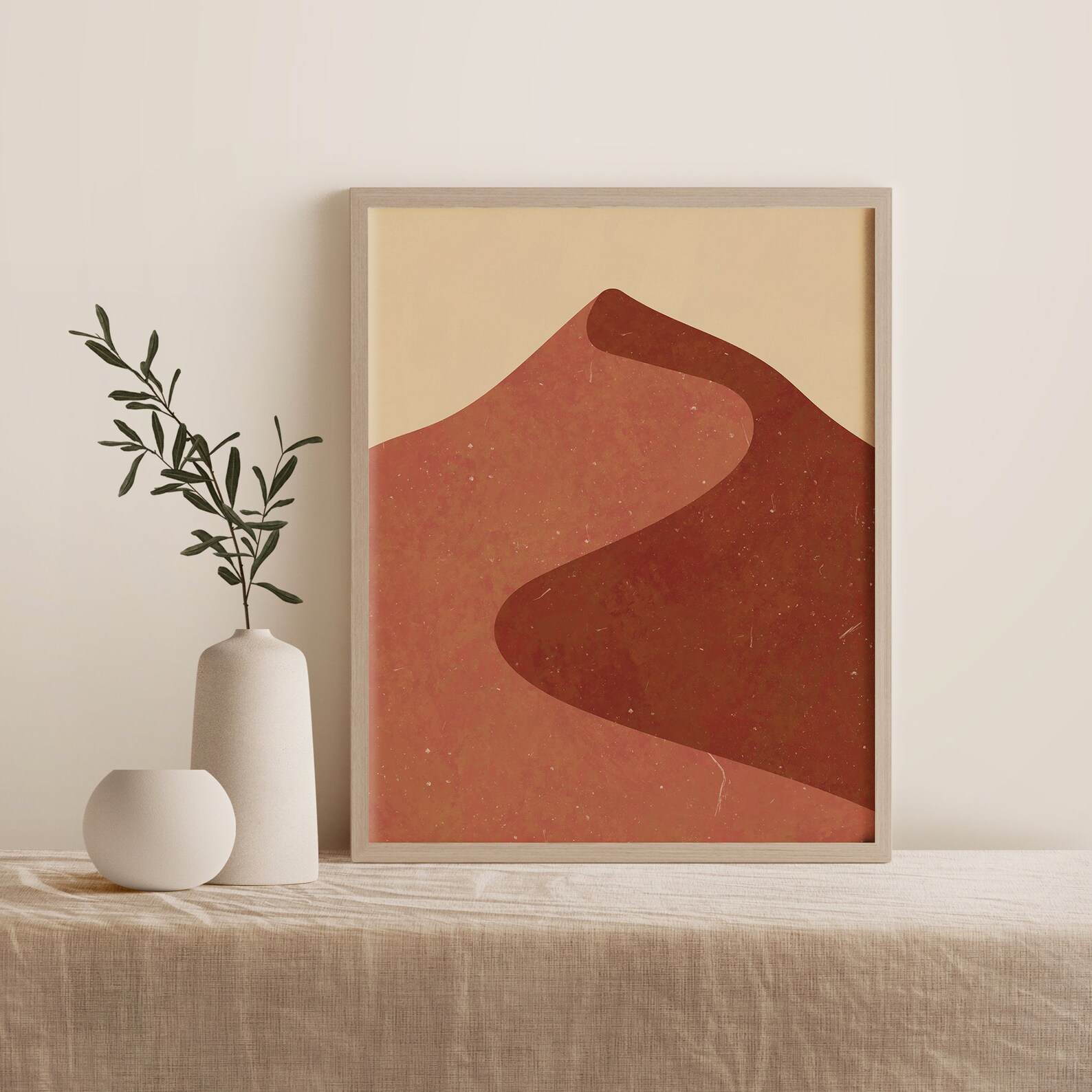 Abstract Landscape Print, Desert Print, Desert Wall Art, Landscape Wall ...