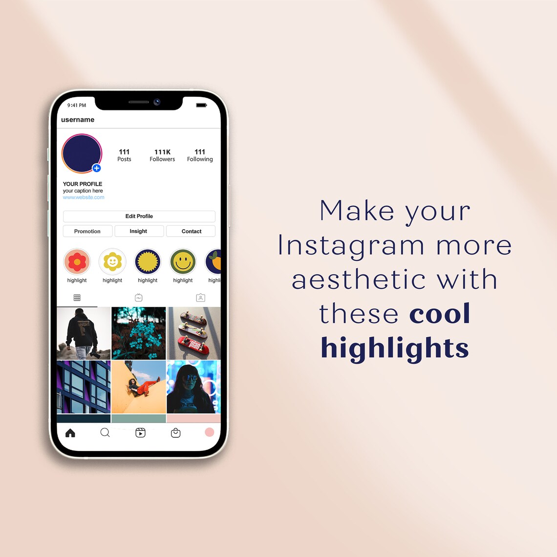 Fun Instagram Highlight Covers, Cool Style, Colorful Story Cover Icons ...