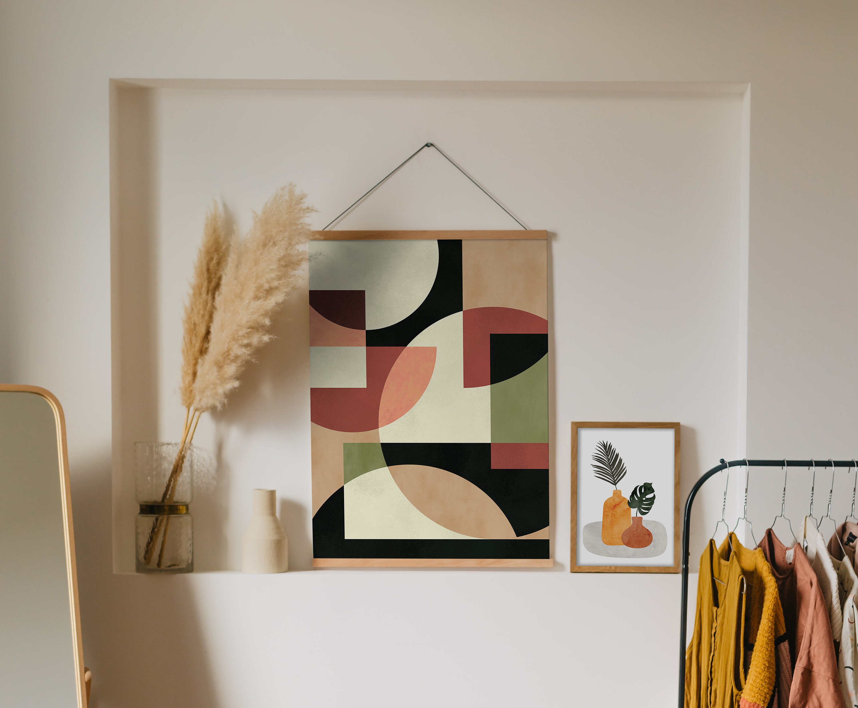 Colorful Geometric Print Color Block Art Colorful Art Print | Etsy