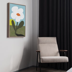 Colorful Wall Art, Groovy Flower Art Print, Cute Floral Poster, Sky ...