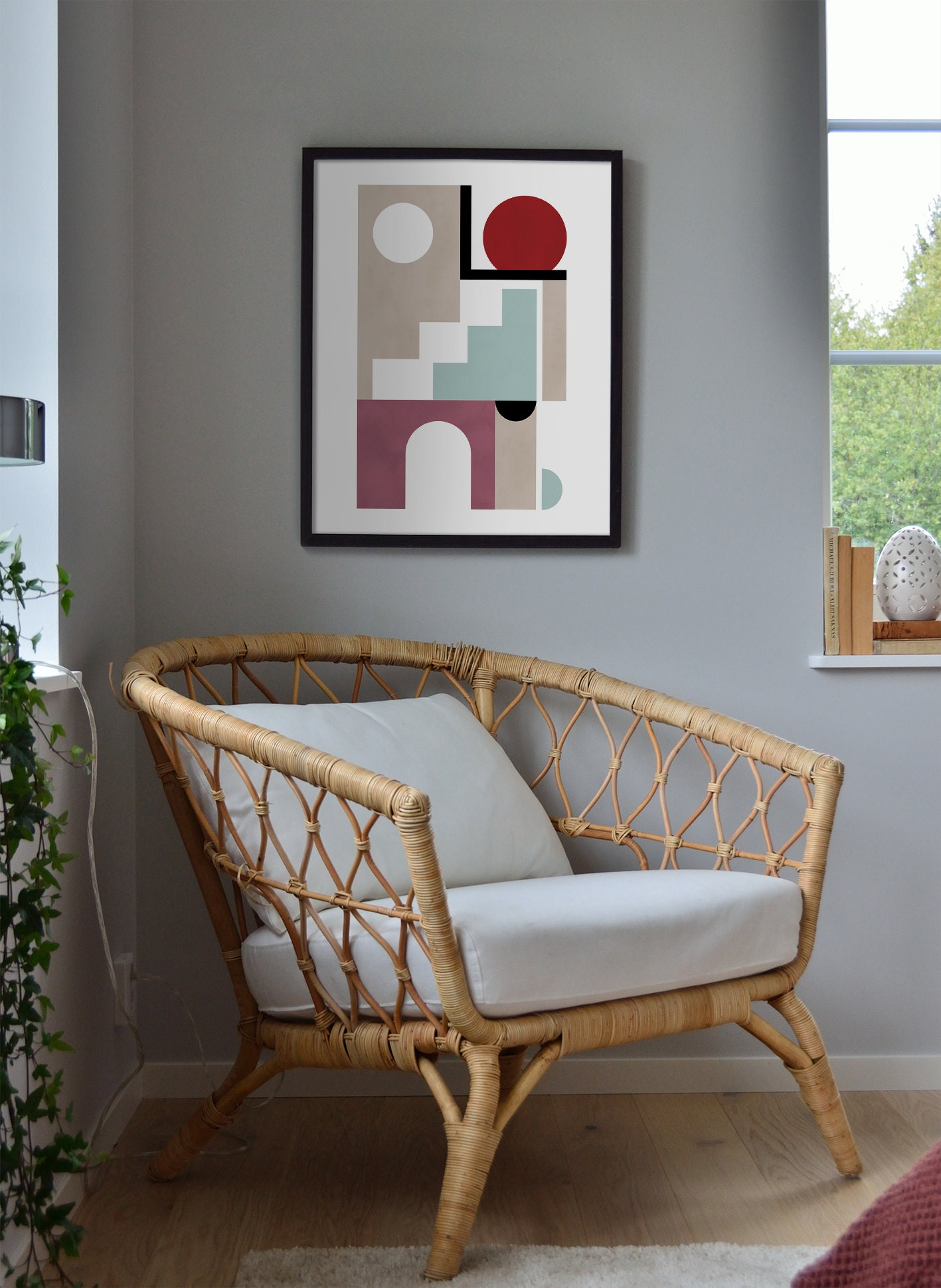 Architecture Print, Architectural Poster, Geometric Poster, Abstract ...