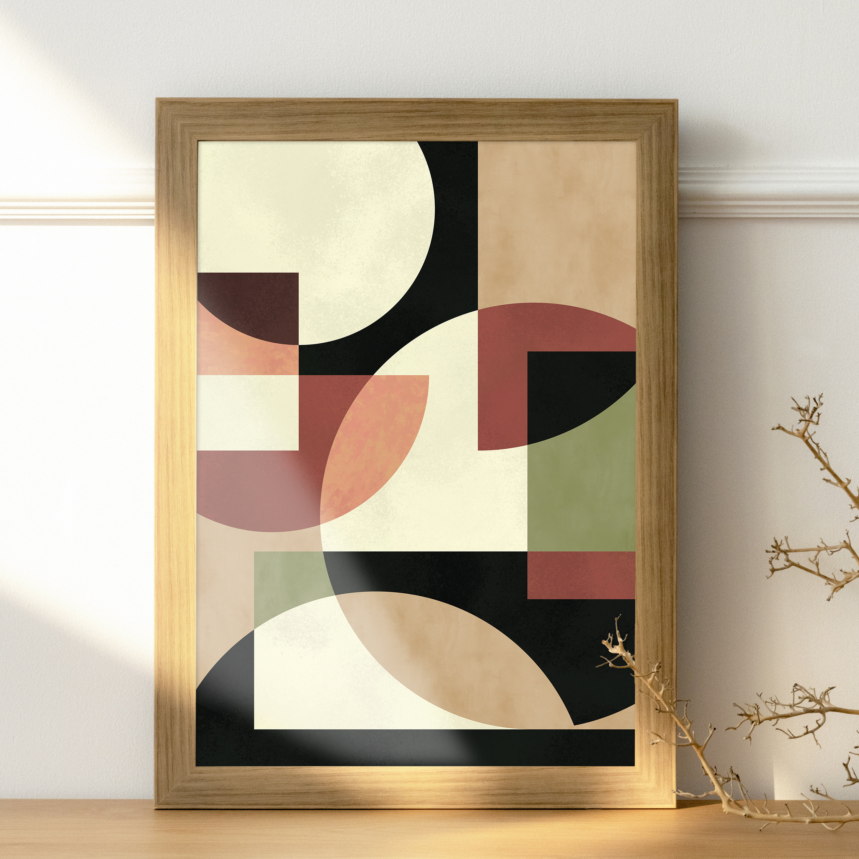 Colorful Geometric Print Color Block Art Colorful Art Print | Etsy