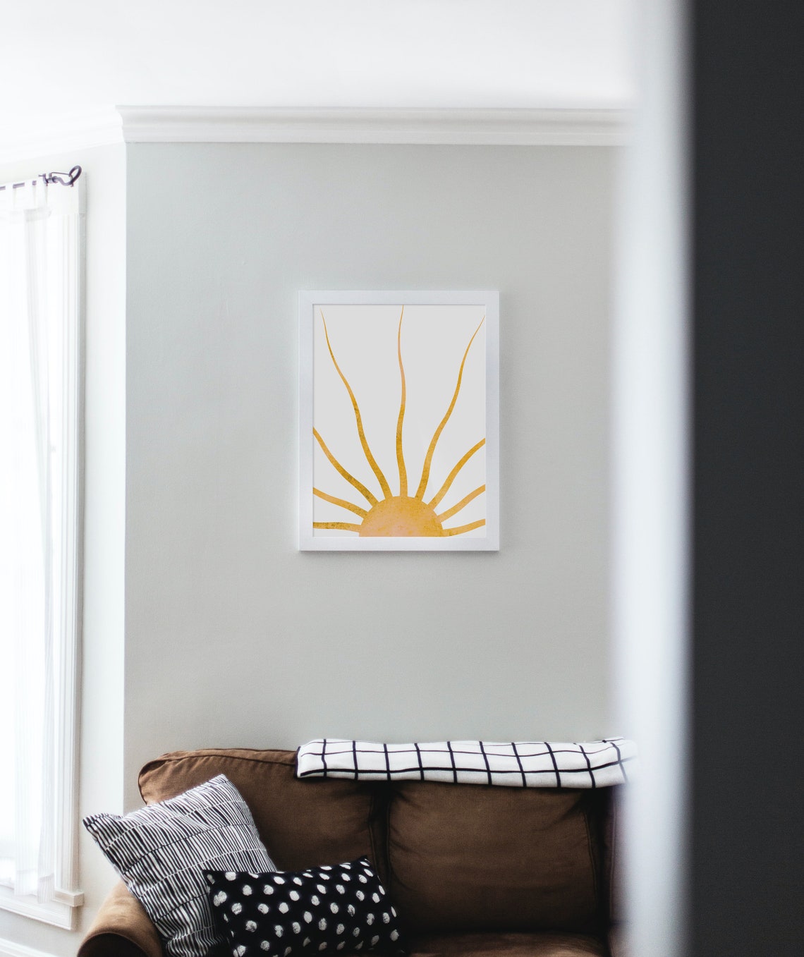 Sun Art Minimalist Printable Wall Art Sun Wall Art Digital - Etsy