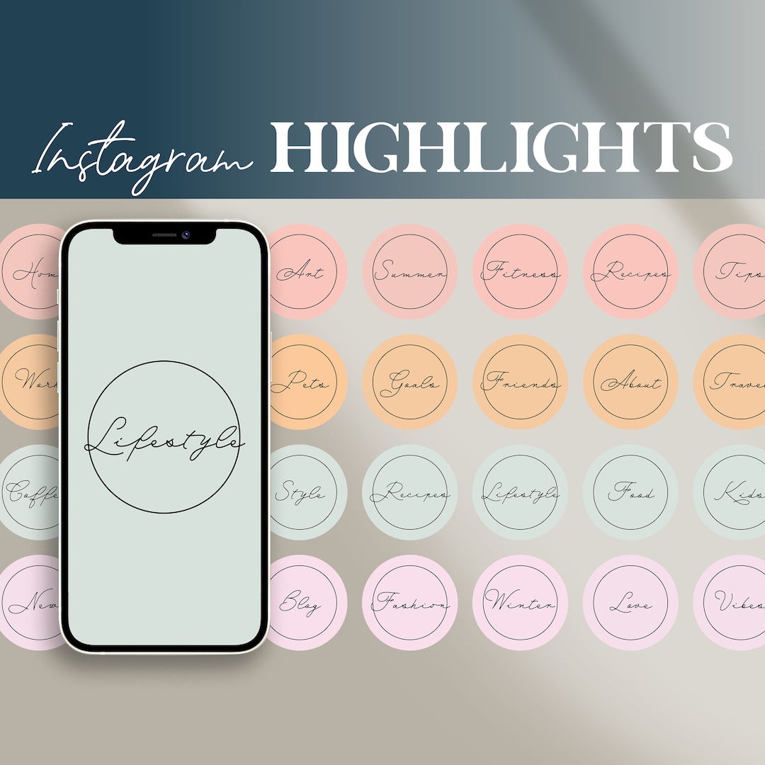 Elegantes Instagram Highlight Cover Hund Fotosnull