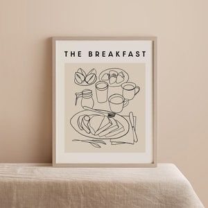 Breakfast Wall Art, Restaurant Art Print, Kitchen Decor, Eat Sign ...