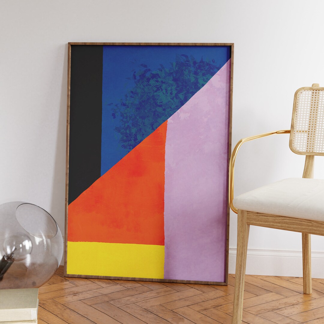 Colorful Art Print, Contemporary Wall Art, Abstract Art, Minimalist ...