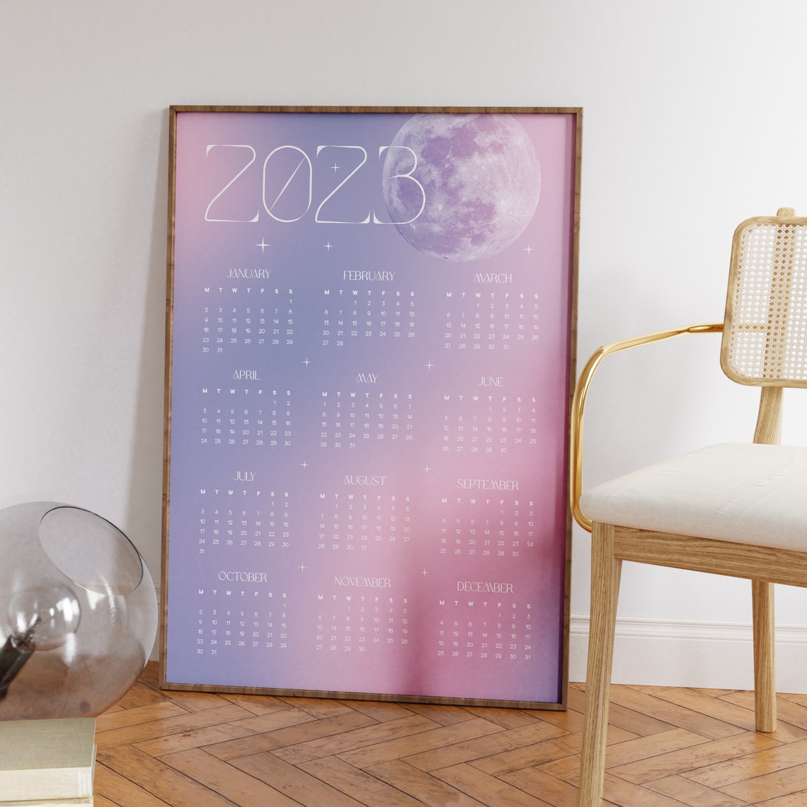 2023 Calendar Printable Wall Calendar Yearly Calendar - Etsy