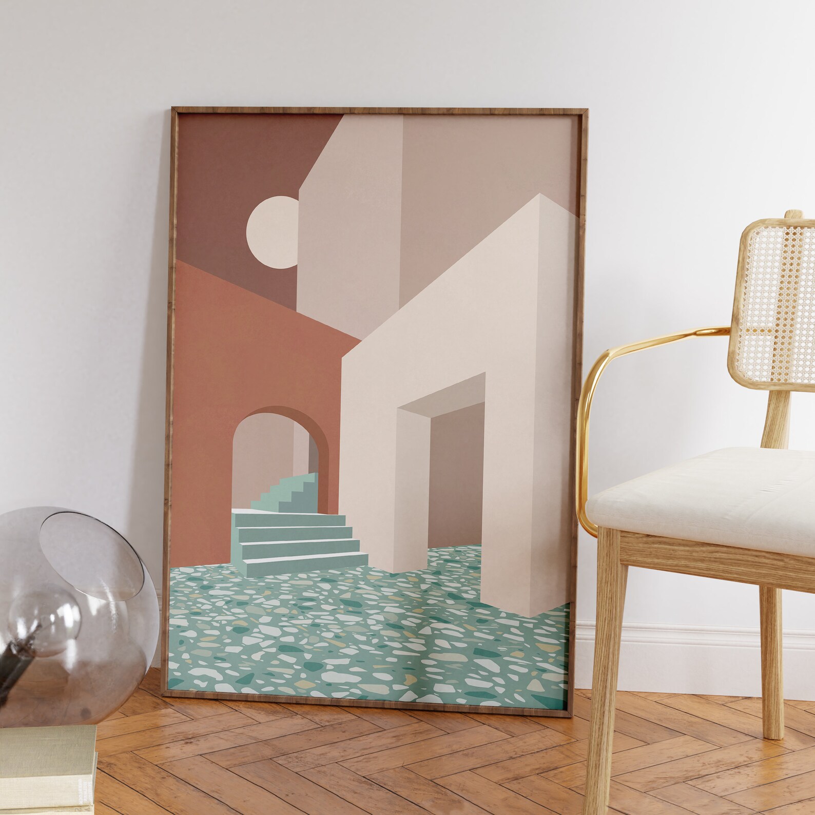 Architecture Art Print, Colorful Wall Art, Architecture Poster ...