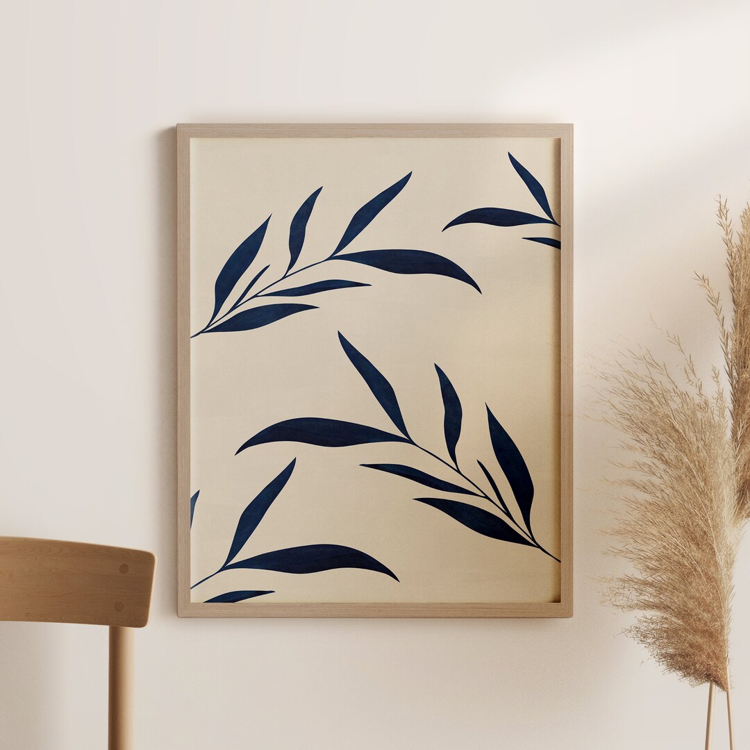 Simple Botanical Print, Minimalist Wall Art, Minimalist Decor ...