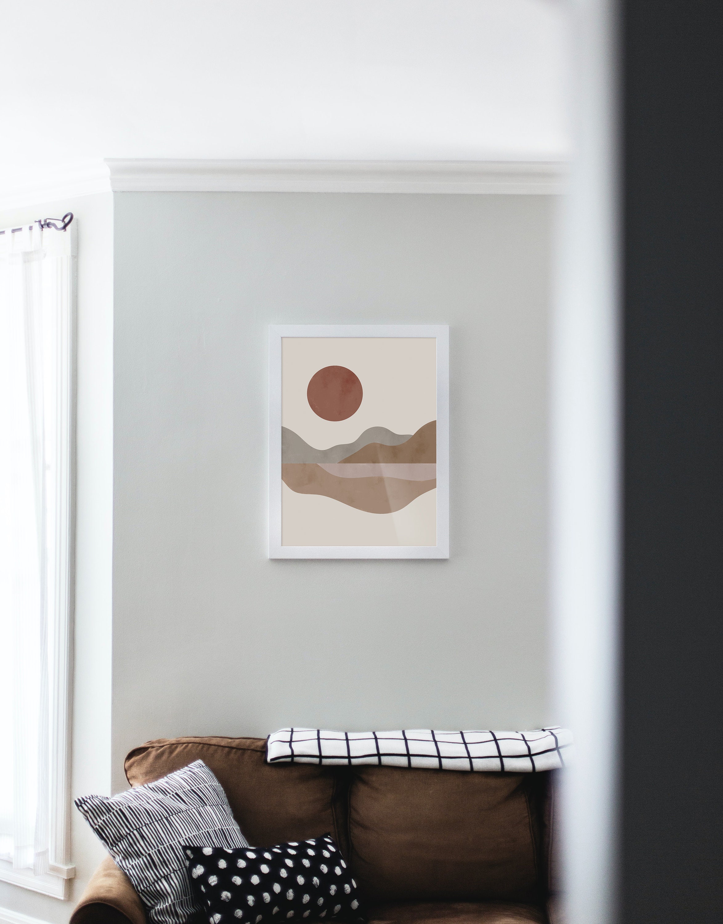 Boho Landscape Print Boho Poster Mountain Painting Earth - Etsy