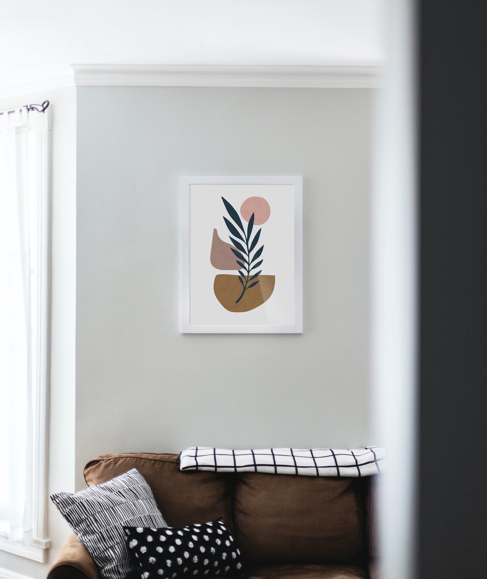 Boho Plant Art, Plant Poster, Abstract Botanical Print, Boho Wall Art ...
