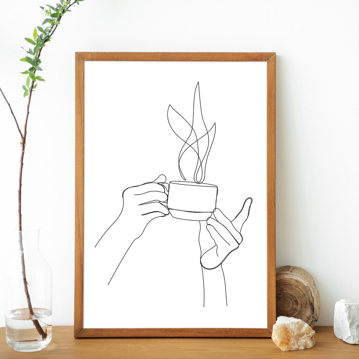 Minimal Coffee Print Coffee Prints Coffee Wall Art Coffee | Etsy