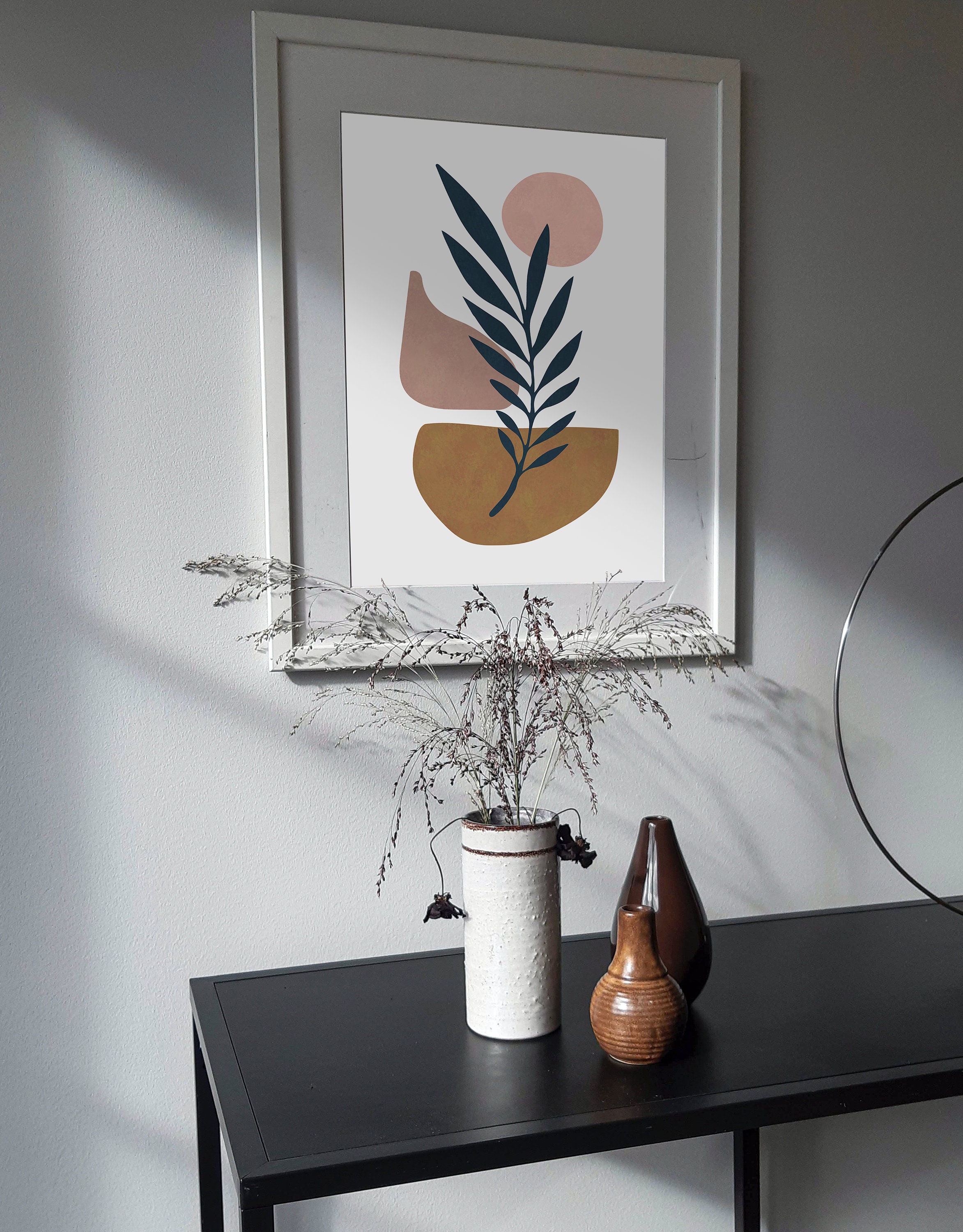 Boho Plant Art Plant Poster Abstract Botanical Print Boho | Etsy