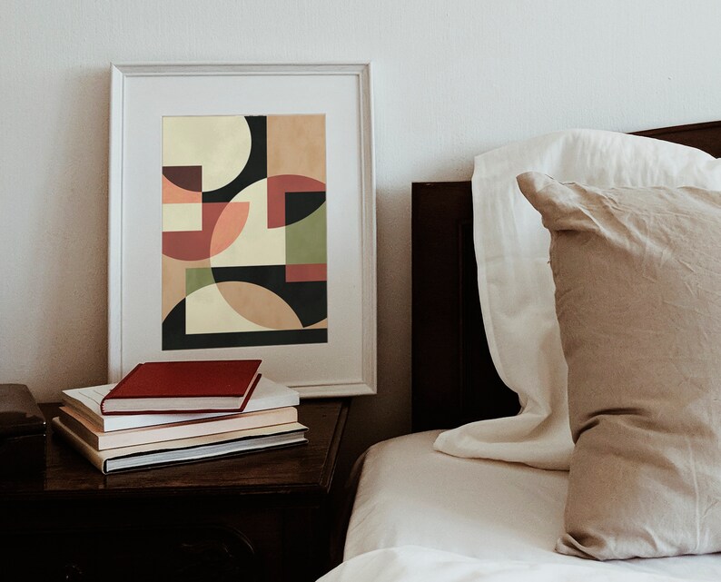 Colorful Geometric Print Color Block Art Colorful Art Print | Etsy