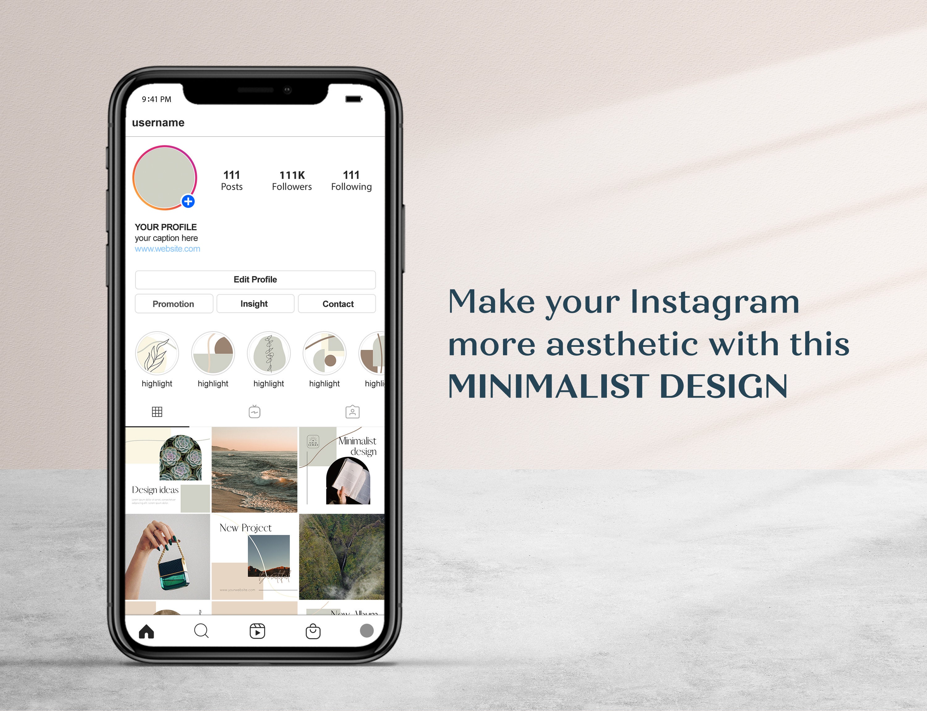 Minimalist Instagram Template Minimal Canva Template Simple - Etsy