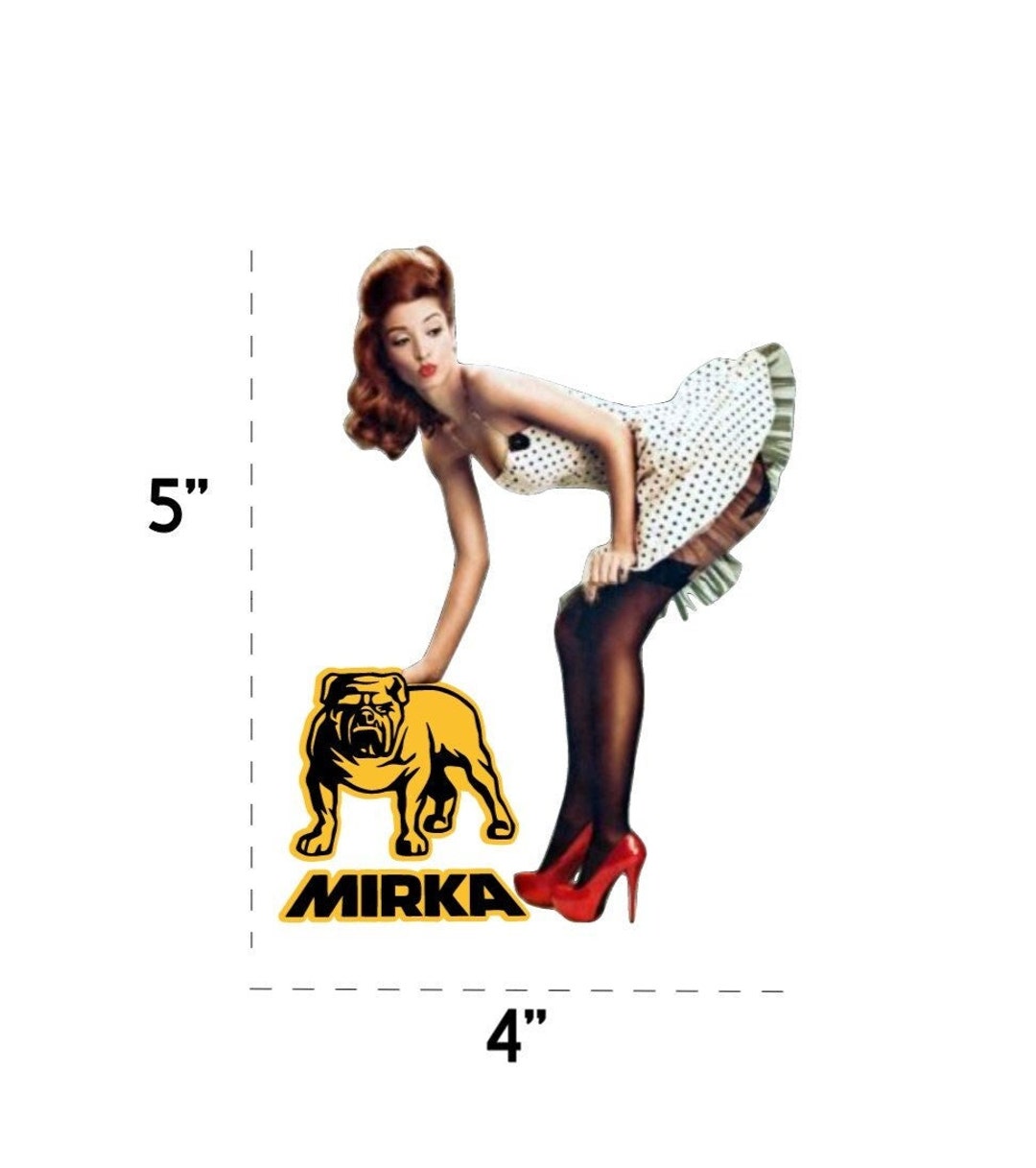 MIRKA Pinup Vinyl Decal/sticker - Etsy