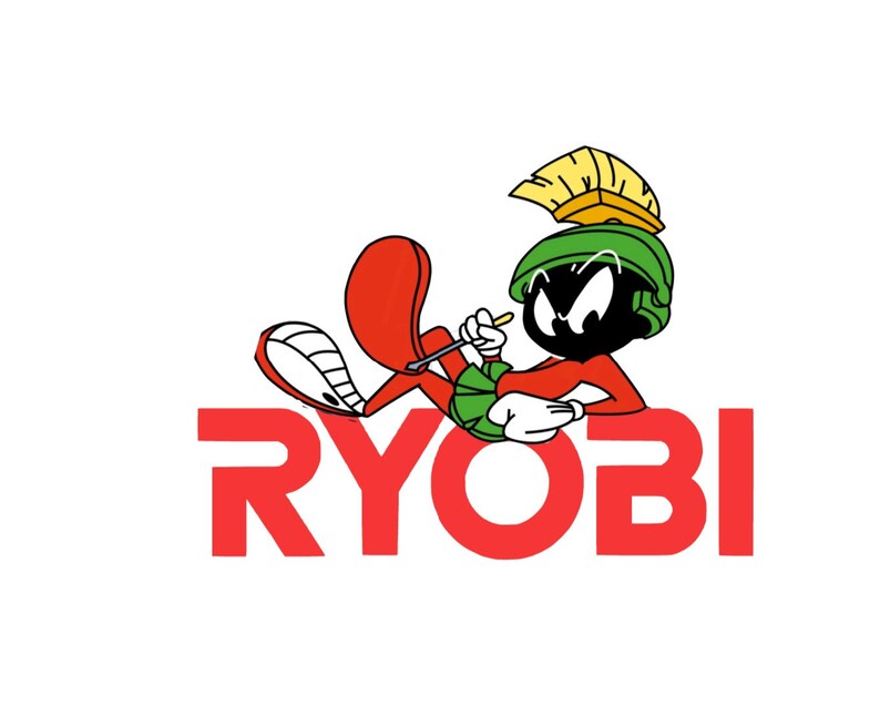 Ryobi Decals/ Stickers With Marvin the Martian - Etsy