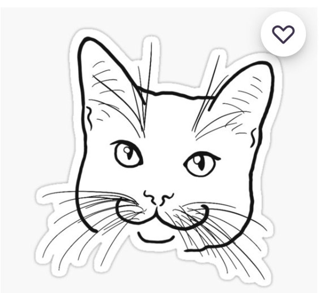 Sticker: Unimpressed Cat Vinyl Decal - Etsy