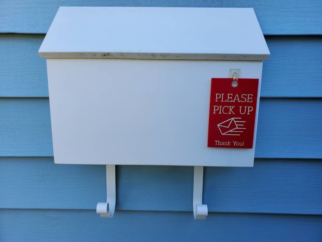 Sign: Please Pick up Outgoing Mail red Flag 4.75 X - Etsy