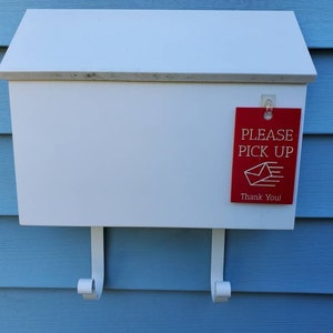 Sign: Please Pick up Outgoing Mail (red Flag 4.75" X 3") - Etsy