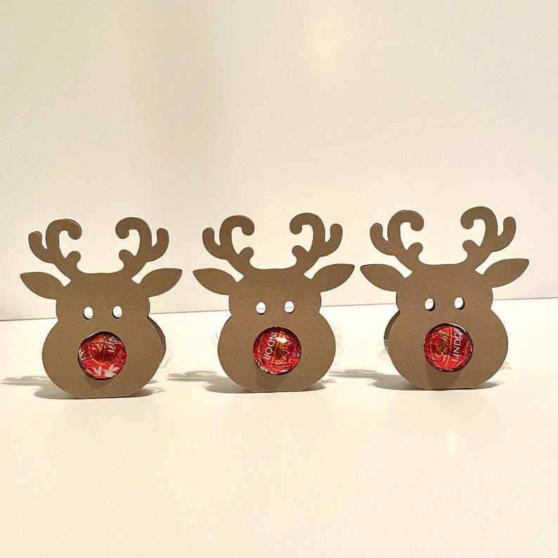 Lindt Reindeer Place Name Digital File. Downloadable PNG Christmas ...