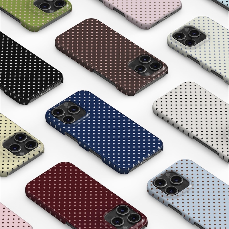 Phone polka dot case - Etsy Nederland