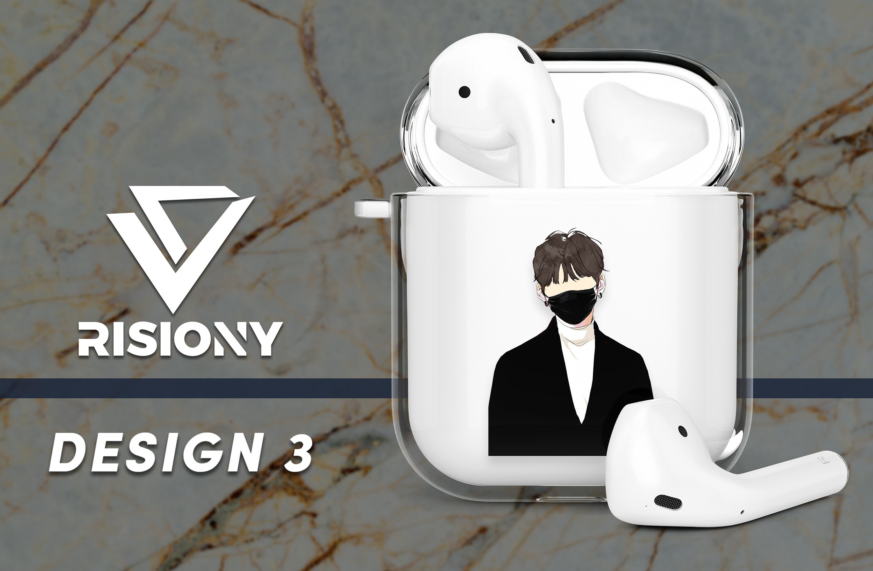 Kpop Niedliche Art AirPods Abdeckung BTS AirPod Case passend für ...